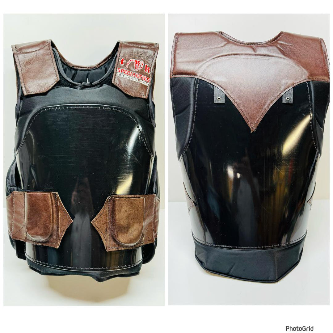 PRO LEATHER RIDING VEST — T K Specialties