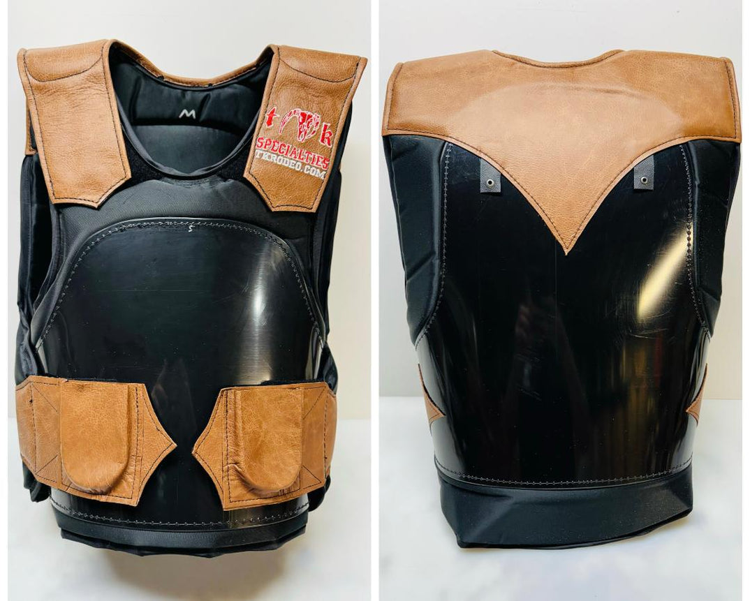 PRO LEATHER RIDING VEST — T K Specialties